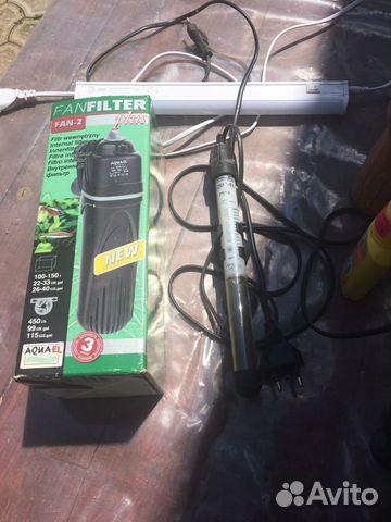 Подогрев воды и насос для аквариума